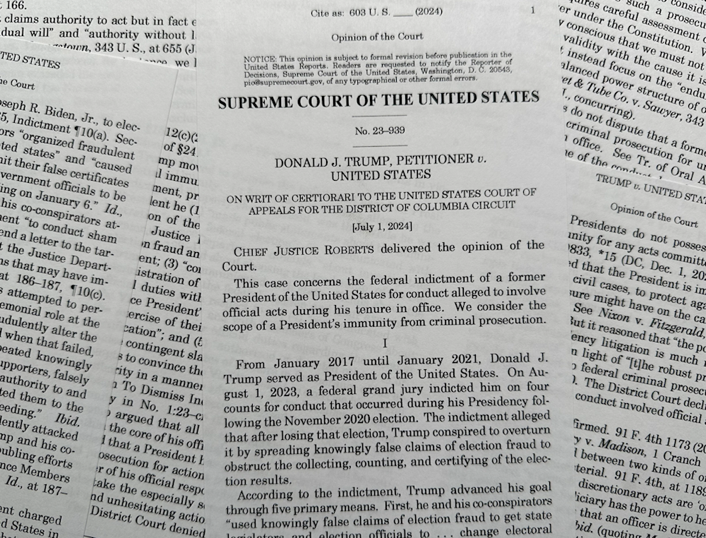 Us Supreme Court Says Trump Immune From Prosecution For Official Acts
